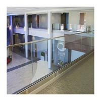 China Aluminium glazing channel sizes glass railing in balcony outdoor patio railings for sale