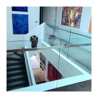 China Aluminium glazing channel sizes glass railing in balcony outdoor patio railings for sale