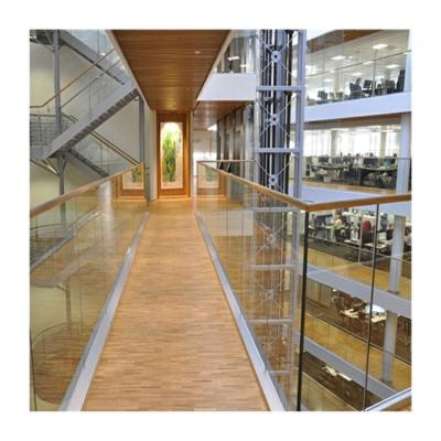 China 18mm aluminium channel glass railing company railing for concrete patio for sale