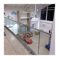 China Aluminum shoe base glass railing glass handrail systems for decks pvc patio railing for sale