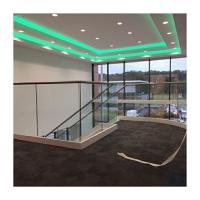 China Aluminum shoe base glass railing glass handrail systems for decks pvc patio railing for sale