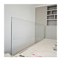 China Stainless steel shoe base glass railings toronto raised patio need railing for sale
