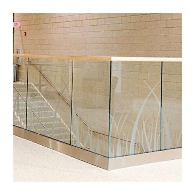 China 6mm aluminium u base glass deck railing systems patio wire railing for sale