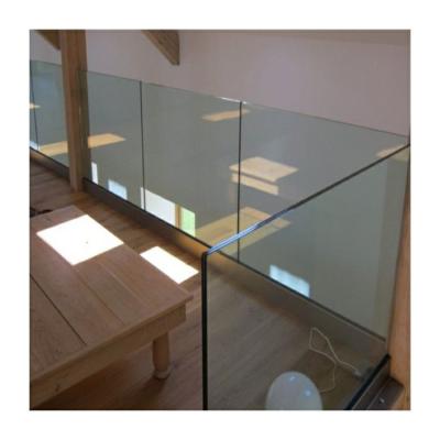 China 25mm aluminium channel safety glass railings metal patio railings for sale