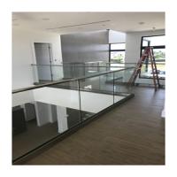 China Galvanised shoe base fence glass railing posts patio railings near me for sale