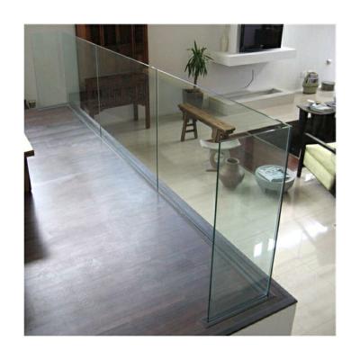 China Clear glass u channel stainless railing systems glass for sale