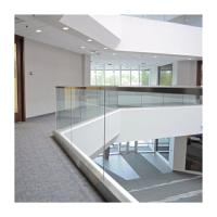 China Aluminium u track handrail with glass panels build a patio privacy wall for sale