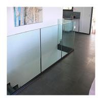 China 10mm aluminium shoe base glass railing prices curved patio railing for sale