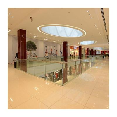 China Aluminum channel glass loft railing patio steps with railing for sale