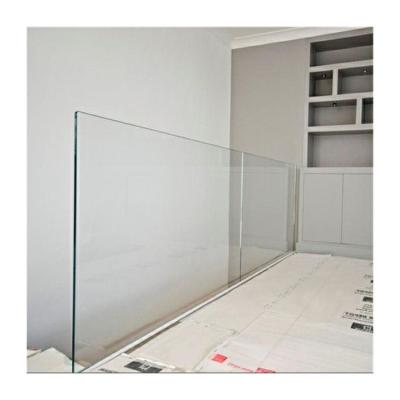China 10mm shoe base glass panel railing system fencing for concrete patio for sale
