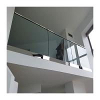 China 10mm shoe base glass panel railing system fencing for concrete patio for sale