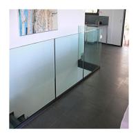 China Ss shoe base glass guardrail detail front yard patio fence for sale