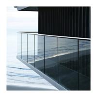 China U base for 10mm glass toughened glass panels for balcony tinted balcony glass for sale
