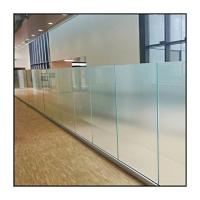 China Glass shoe base stainless glass railing cost plastic patio fencing for sale