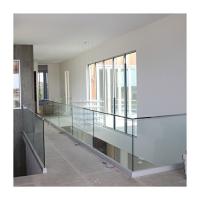 China Anodized aluminum shoe base stained glass stamped concrete patio with railing for sale