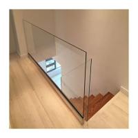 China Anodized aluminum shoe base stained glass stamped concrete patio with railing for sale