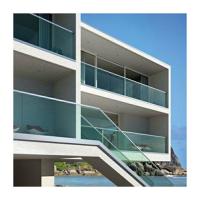 China Stainless steel u base prices glass balustrade height loft balcony railings for sale