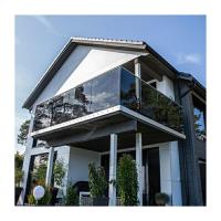 China Stainless steel u base prices glass balustrade height loft balcony railings for sale