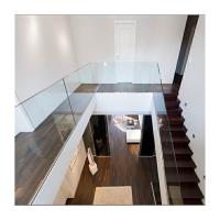 China Shoe base guardrail glass railing installation metal fence for patio for sale