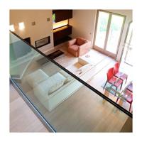 China Shoe base guardrail glass railing installation metal fence for patio for sale