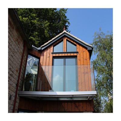 China Brushed aluminum u base glass screens for decking modern balcony fence for sale