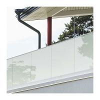China U base glass fencing glass balcony railing systems balcony glass clamps for sale