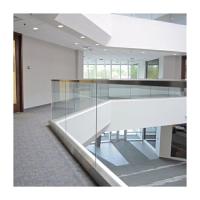 China U base for vinyl fence diy frameless glass balustrade patio picket fence for sale