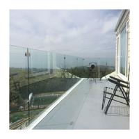 China Glass u channel stainless glass balustrade online balcony glass balustrade for sale