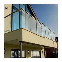 China 15mm u channel glass clamps price glass balcony railing cost for sale