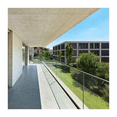 China Brushed aluminum u channel ss glass bracket balcony fence panels for sale