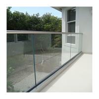 China Brushed aluminum u channel ss glass bracket balcony fence panels for sale