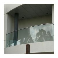 China Brushed aluminum u channel ss glass bracket balcony fence panels for sale
