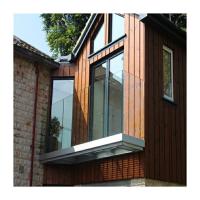 China Brushed aluminum u channel ss glass bracket balcony fence panels for sale