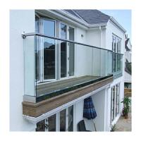 China Stainless steel u channel glass balustrade kits uk balcony guards for sale