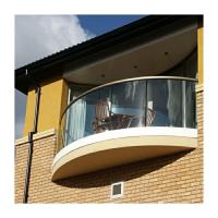 China 12mm u channel glass balustrade essex glass balcony fixings for sale