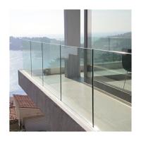 China 10mm aluminium u channel infinity glass balustrade balcony railings for sale for sale
