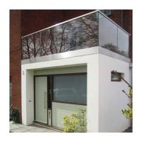 China Stainless steel u channel prices how much is glass balustrade frameless glass balcony railing for sale
