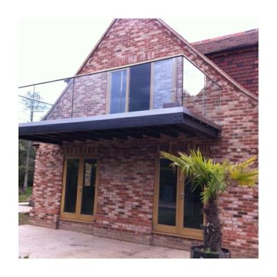 China Glass u base stainless glass banister price modern balcony balustrade for sale