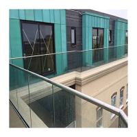 China Alum u channel glass balustrade suppliers uk balcony baluster for sale