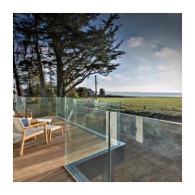 China Aluminium shoe base for glass balustrade spigot spacing metal terrace railings for sale