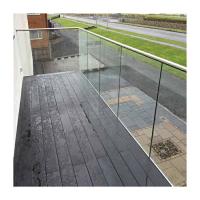China Stainless u channel glass balustrade fittings uk aluminum balcony railings for sale