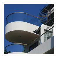China Stainless u channel glass balustrade fittings uk aluminum balcony railings for sale