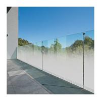 China 25mm aluminium shoe base frameless glass balustrade spigots balcony fence for sale