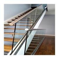 China Polished aluminium u base glass clamp suppliers deck stair railings for sale