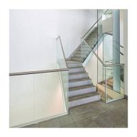 China Polished aluminium u base glass clamp suppliers deck stair railings for sale