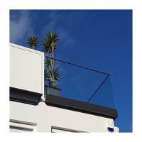 China Stainless steel u channel sizes glass garden balustrade rooftop equipment rails for sale