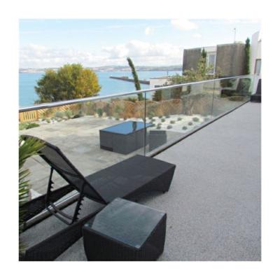 China Fence u base glass balustrade supports terrace with glass railing for sale