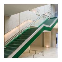 China 8mm aluminium u base glass staircase brackets for glass panels metal deck stair railing for sale