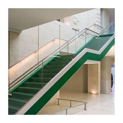 China 8mm aluminium u base glass staircase brackets for glass panels metal deck stair railing for sale