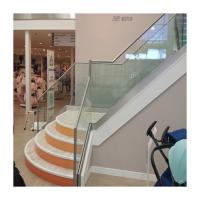 China 8mm aluminium u base glass staircase brackets for glass panels metal deck stair railing for sale